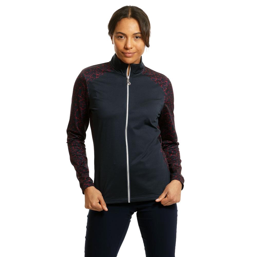 Printed Sleeves & Panels Lined Windstopper Golf Top | Island Green ...